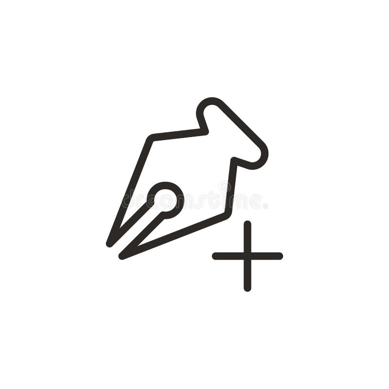 Add Anchor Pen Vector Icon Element Of Design Tool For Mobile Concept And Web Apps Vector
