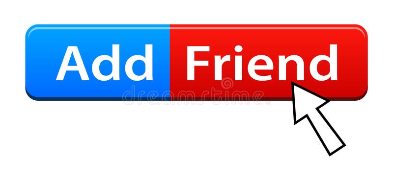 Add as friend button stock vector. Illustration of instagram - 202969786