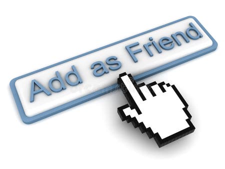 Add as Friend Button stock illustration. Illustration of click - 19876831