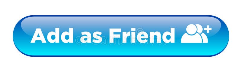 Add as friend button stock illustration. Illustration of business ...