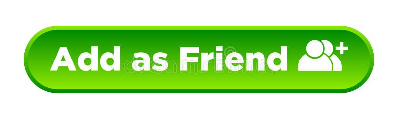 Add as friend button stock illustration. Illustration of colourful ...