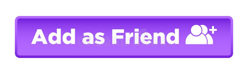 Add as friend button stock illustration. Illustration of colourful ...