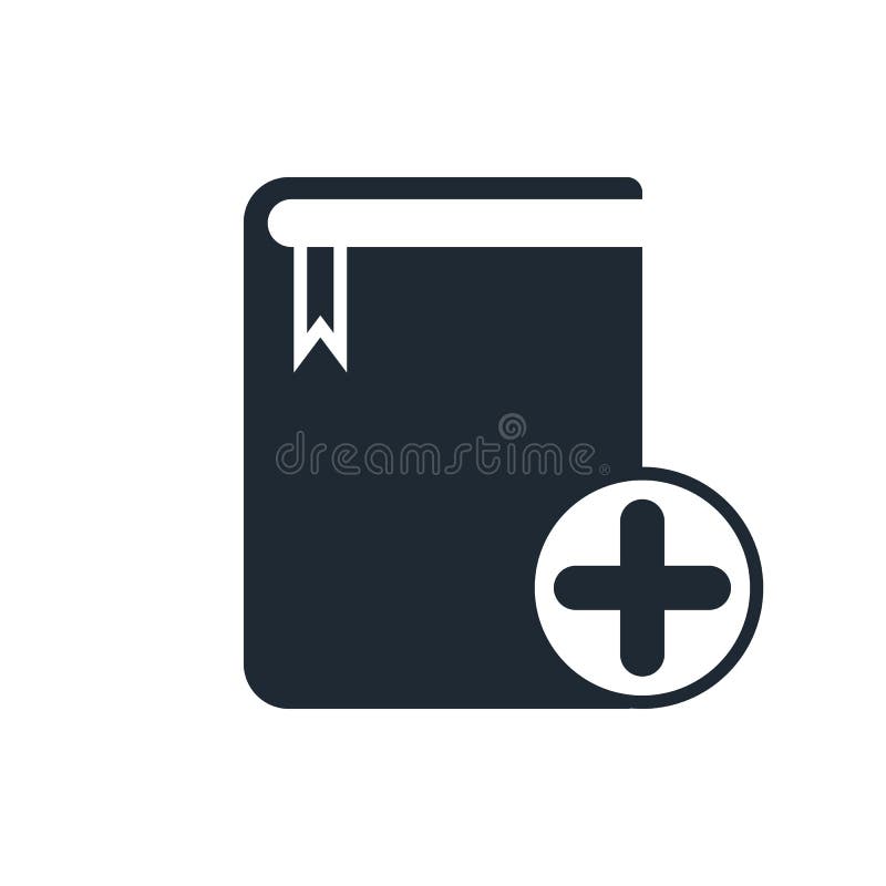 Add book icon stock vector. Illustration of digital - 189114057