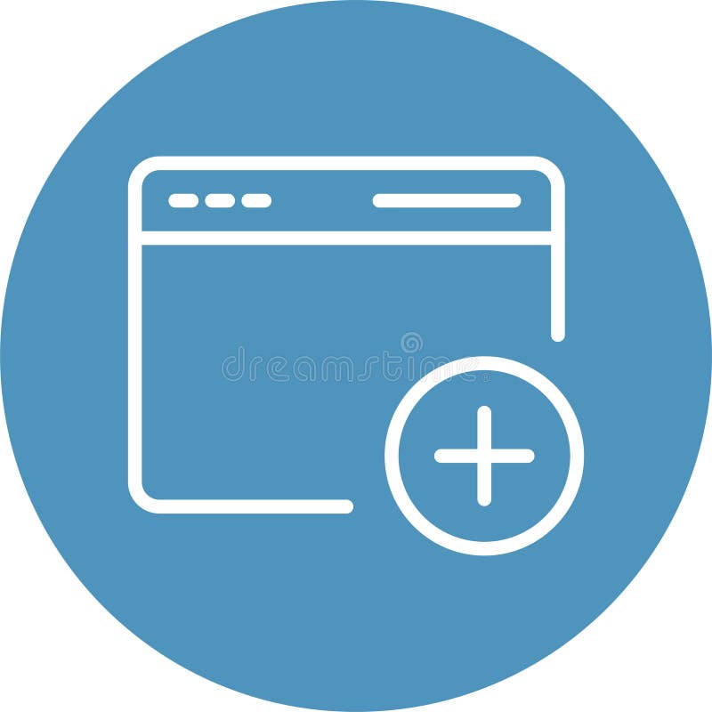 Add Browser Isolated Vector Icon Which Can Easily Modify or Edit Stock ...