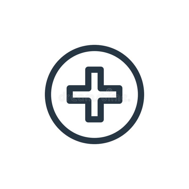 Add Button Icon Vector from Basic Ui Concept. Thin Line Illustration of ...