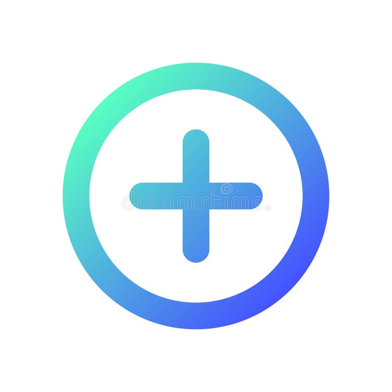 Add Button Pixel Perfect White Linear Ui Icon for Dark Theme Stock Vector - Illustration of ...