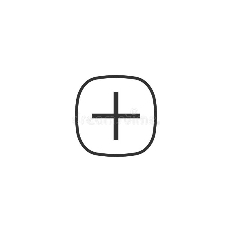 Plus Sign Icon. Positive Symbol. Zoom in. Vector Illustration Isolated ...