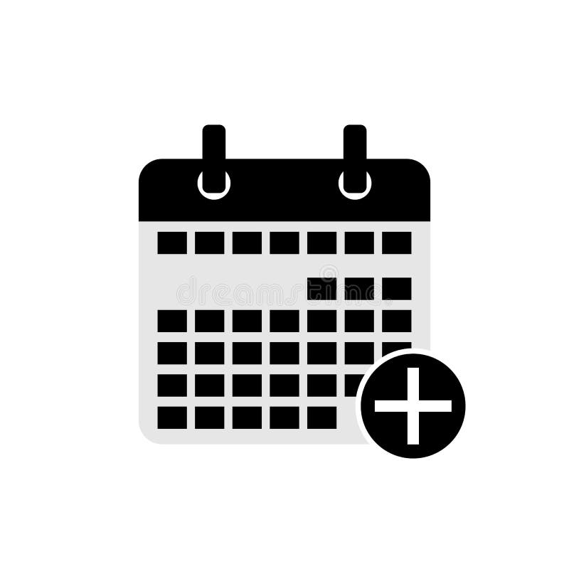 Add Calendar Date Icon Symbol Stock Illustration - Illustration of ...