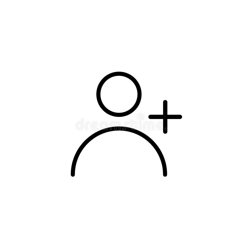Add Contact Icon Vector. Adding User Symbol Image Stock Vector ...