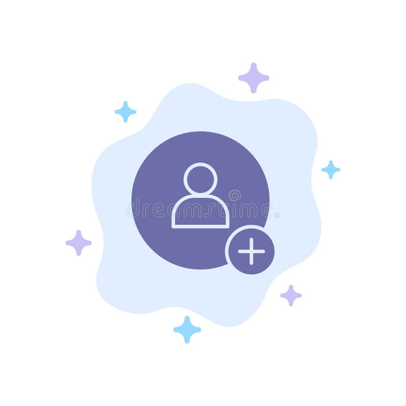 Add, Contact, Twitter Blue Icon on Abstract Cloud Background Stock ...