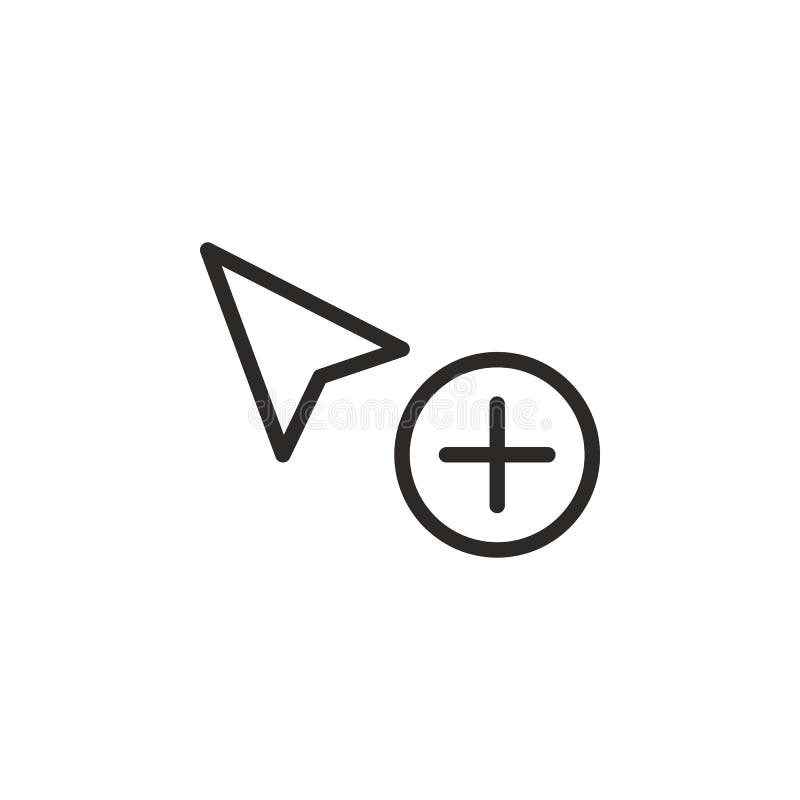 Add, Copy, Cursor Vector Icon. Element of Design Tool for Mobile ...