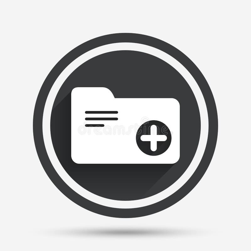 Add Document Folder Sign. Accounting Binder. Stock Vector ...