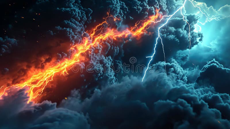 Electrify Your Design with a Colored 3D Rendering of a Lightning Strike ...