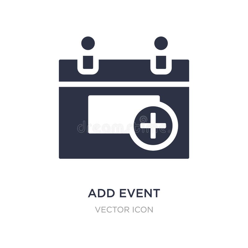 Add Event Icon on White Background. Simple Element Illustration from UI ...