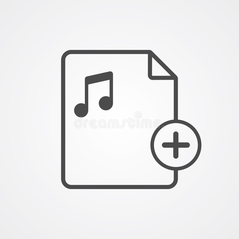 Add File Vector Icon Sign Symbol Stock Vector - Illustration of icon ...