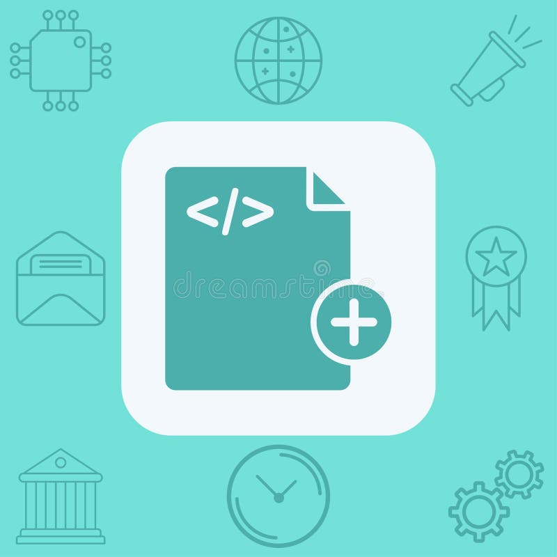 Add File Vector Icon Sign Symbol Stock Vector - Illustration of ...