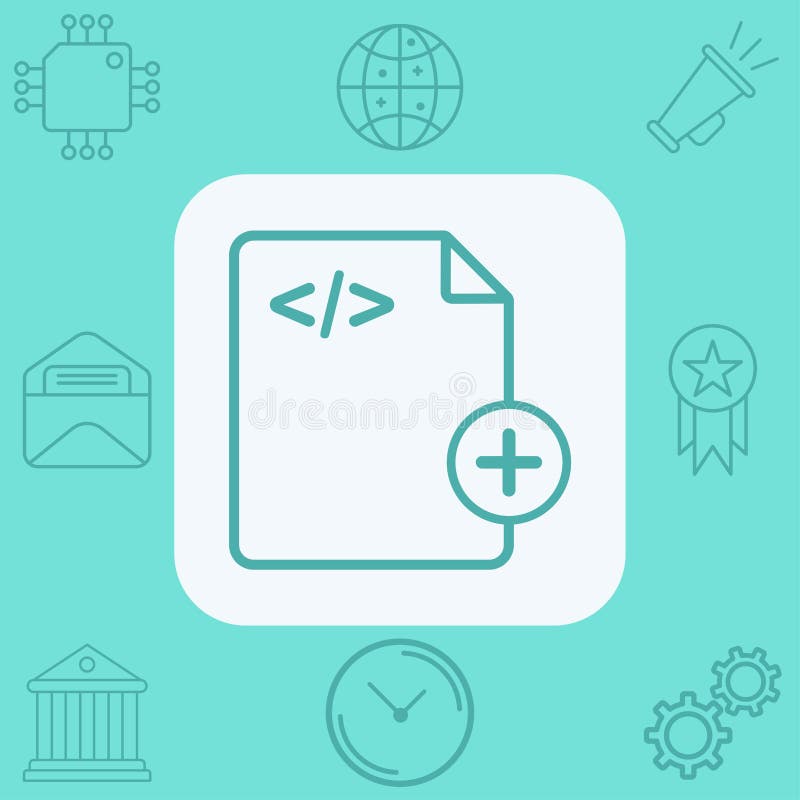 Add File Vector Icon Sign Symbol Stock Vector - Illustration of ...