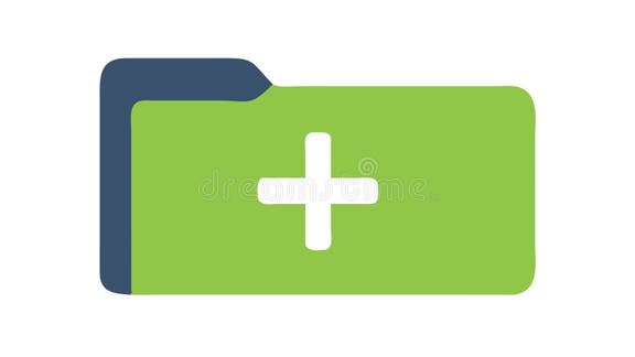 Add Folder Document Icon, Create New Directory Storage Symbol, Vector ...