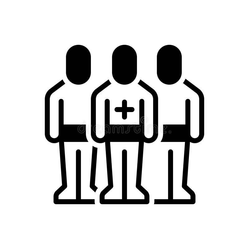 Black Solid Icon for Add Friend, Add and Fellow Stock Vector ...