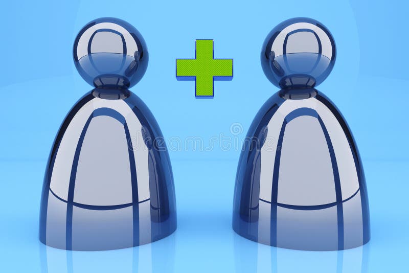 Add friend stock illustration. Illustration of discussion - 33960190