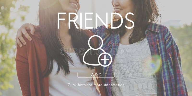 Add Friends Social Media Graphic Concept Stock Photo - Image of profile ...