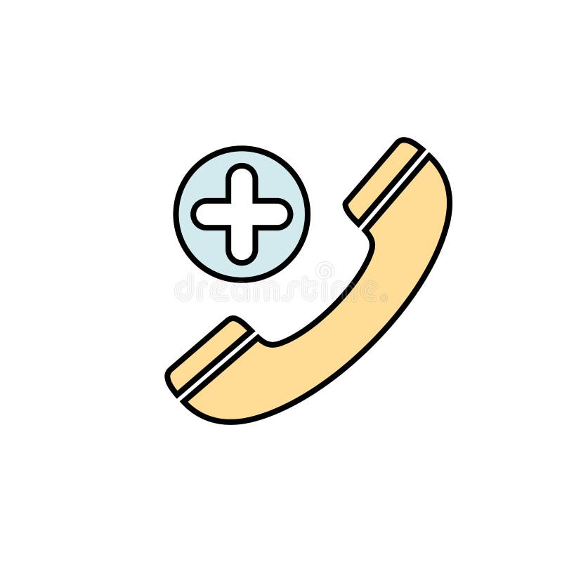 Add Handle Handset Phone Phones Plus Telephone Icon Stock Vector ...