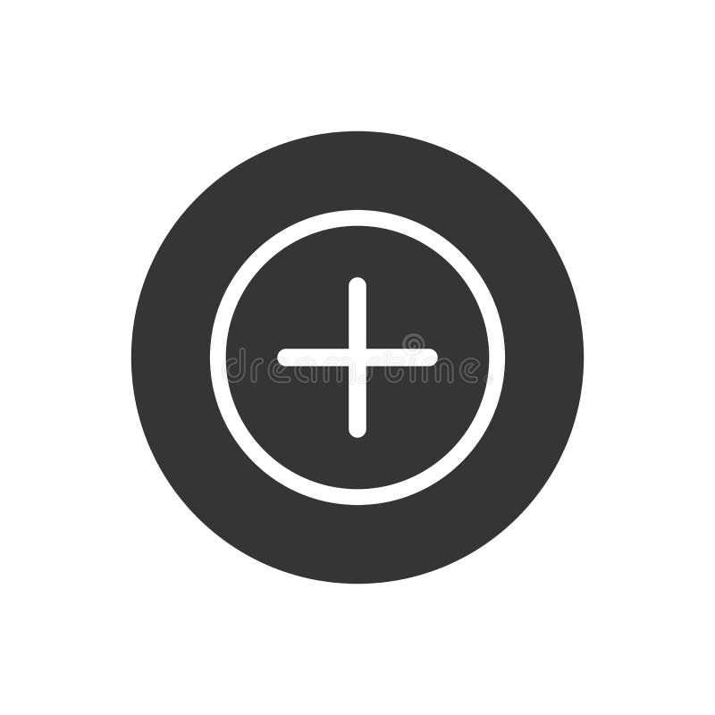 Add icon. Plus sign stock vector. Illustration of interface - 163270948