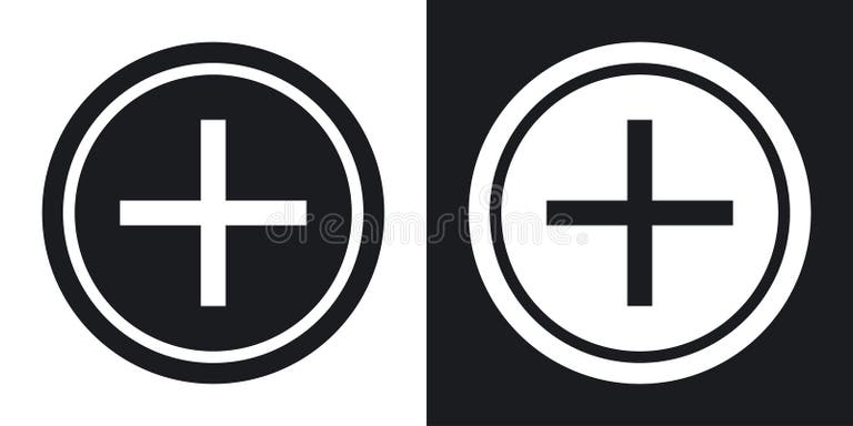 Add Icon Set. Addition or Summing Button. Additional Pictogram. Add or ...