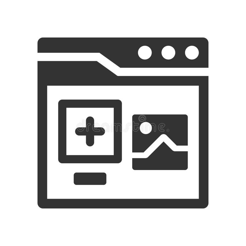 Add image interface icon stock vector. Illustration of design - 293455050