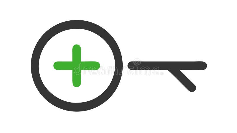 Add Key Access Icon Vector Illustration in Flat Design, Vector Design ...