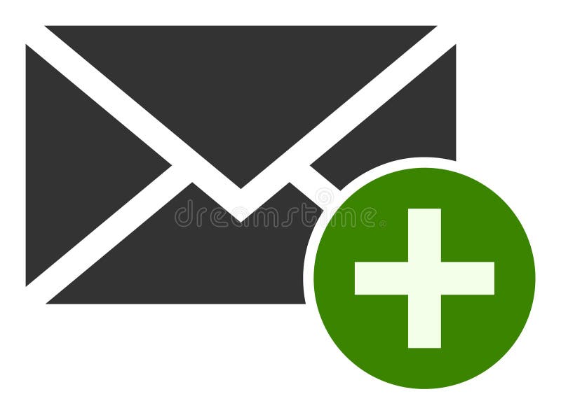 Add Letter Vector Icon Flat Illustration Stock Vector - Illustration of ...