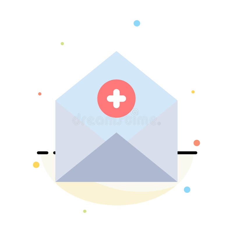 Add, Add-Mail, Communication, Email, Mail Abstract Flat Color Icon ...