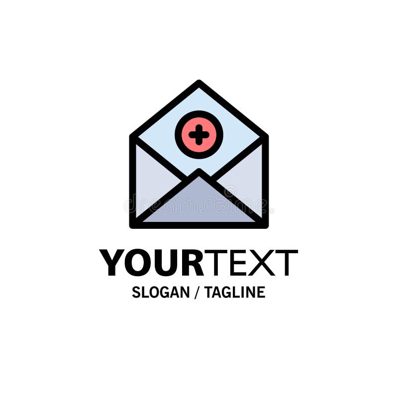 Add, Add-Mail, Communication, Email, Mail Business Logo Template. Flat ...