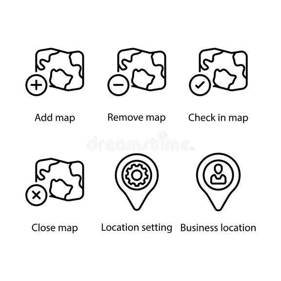 Add Map, Remove Map, Check in Map, Close Map, Location Setting ...