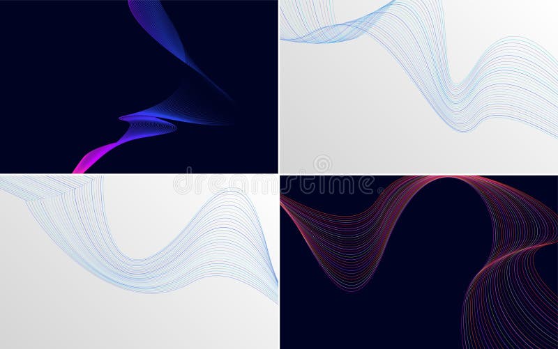 Add a Modern Touch To Your Project with these Geometric Wave Pattern ...