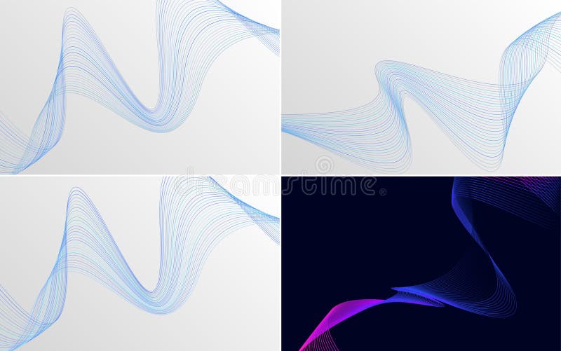 Add a Modern Touch To Your Project with these Geometric Wave Pattern ...