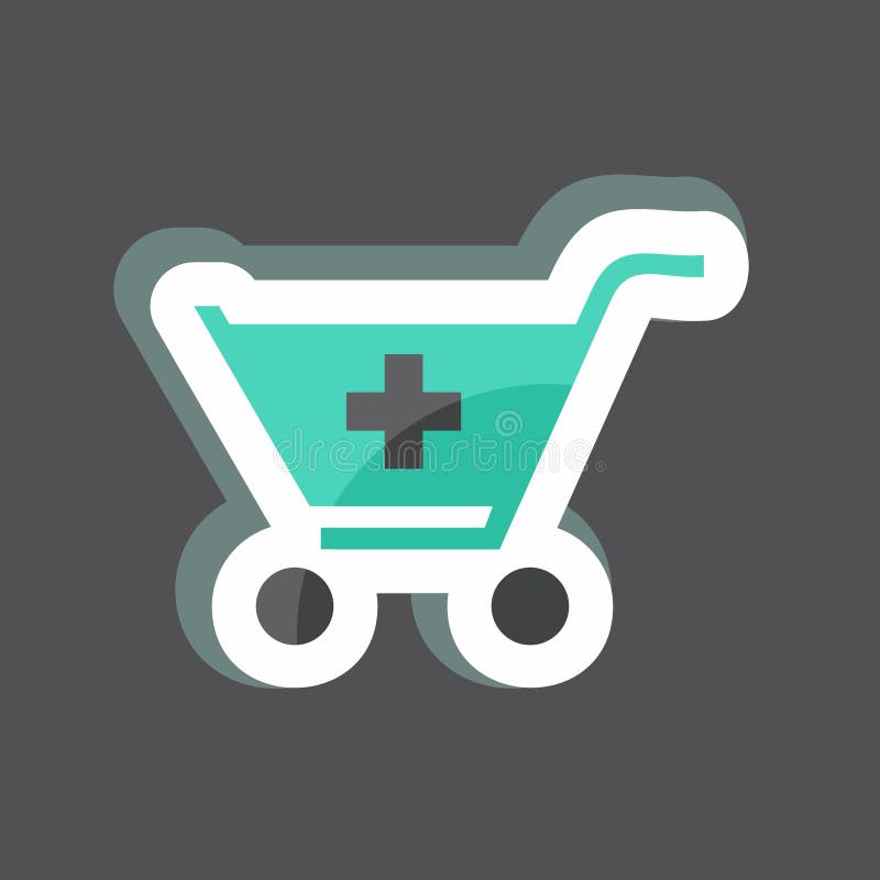 Add More Sticker in Trendy Isolated on Black Background Stock ...