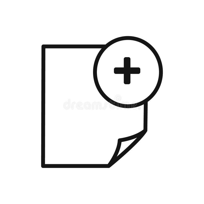 Add New Icon Linear Graphics Set Vector Stock Vector - Illustration of ...