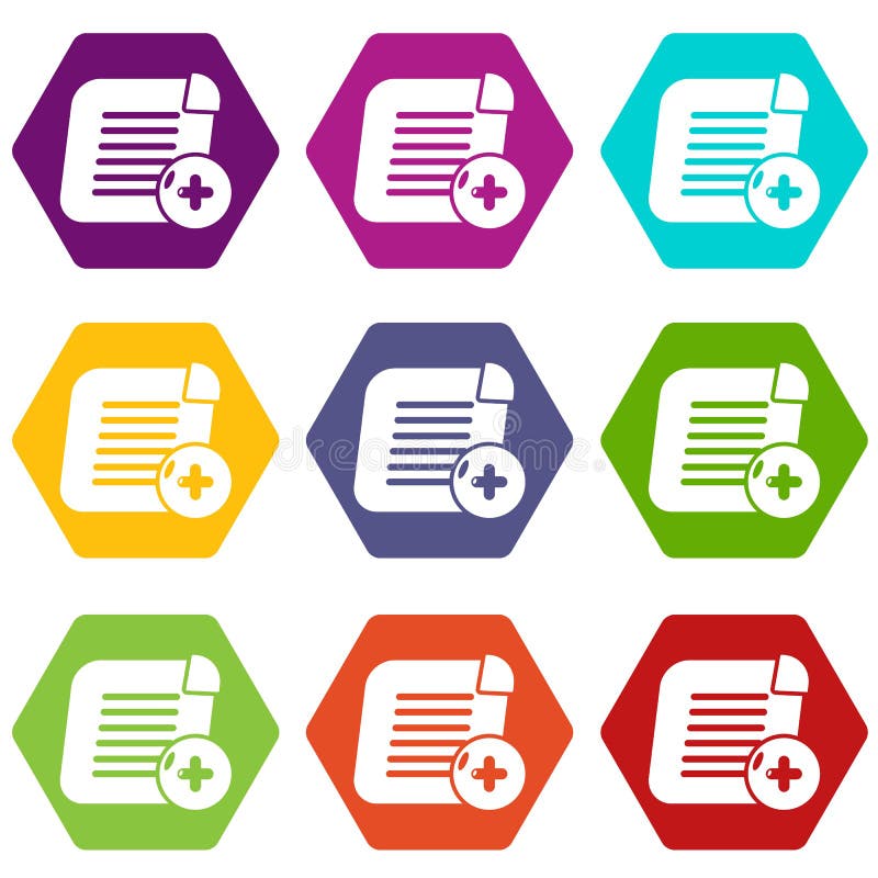 Add new icons set 9 vector stock vector. Illustration of object - 115579593