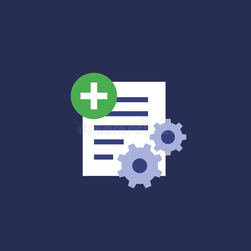 Add New Project Icon, Vector Stock Vector - Illustration of operation ...