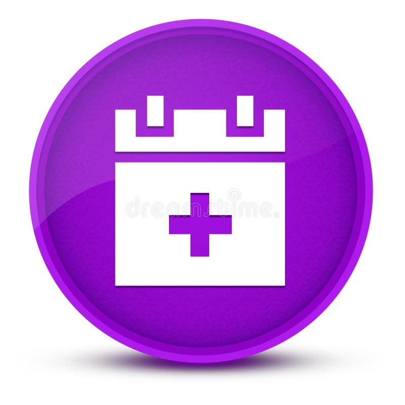 Add New Schedule Luxurious Glossy Purple Round Button Abstract Stock ...