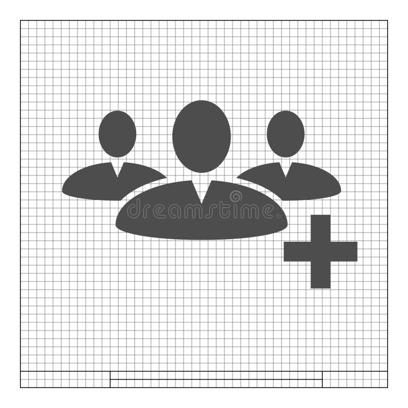 Add New User Account Flat Icon for Apps Stock Illustration ...