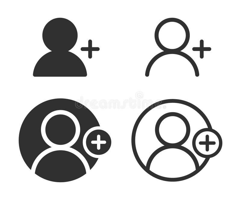 Add a New User Profile Login or Access Authentication Icon. Web Avatar ...