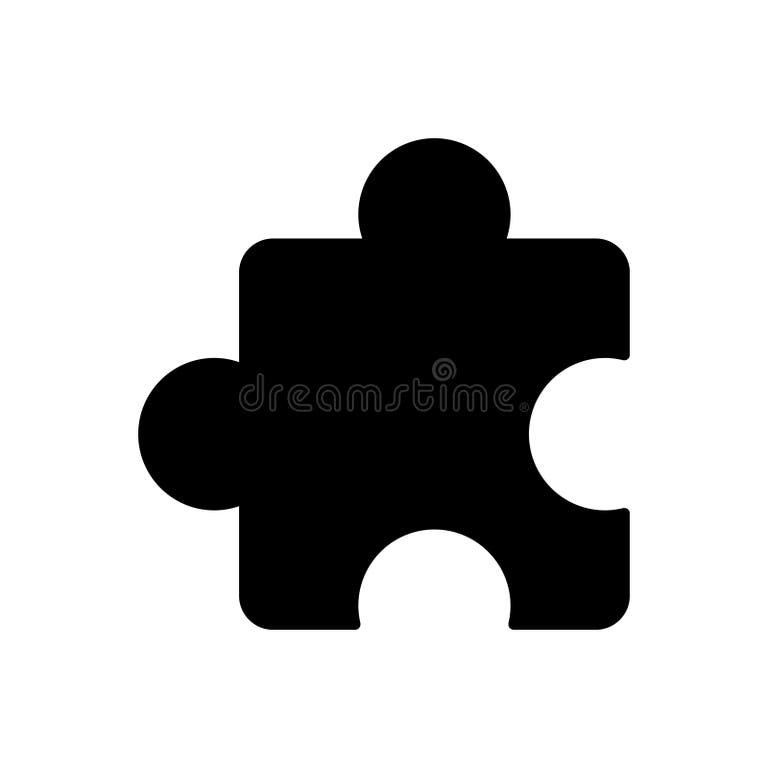 Black Solid Icon for Add Ons, Plugin and Extension Stock Vector ...