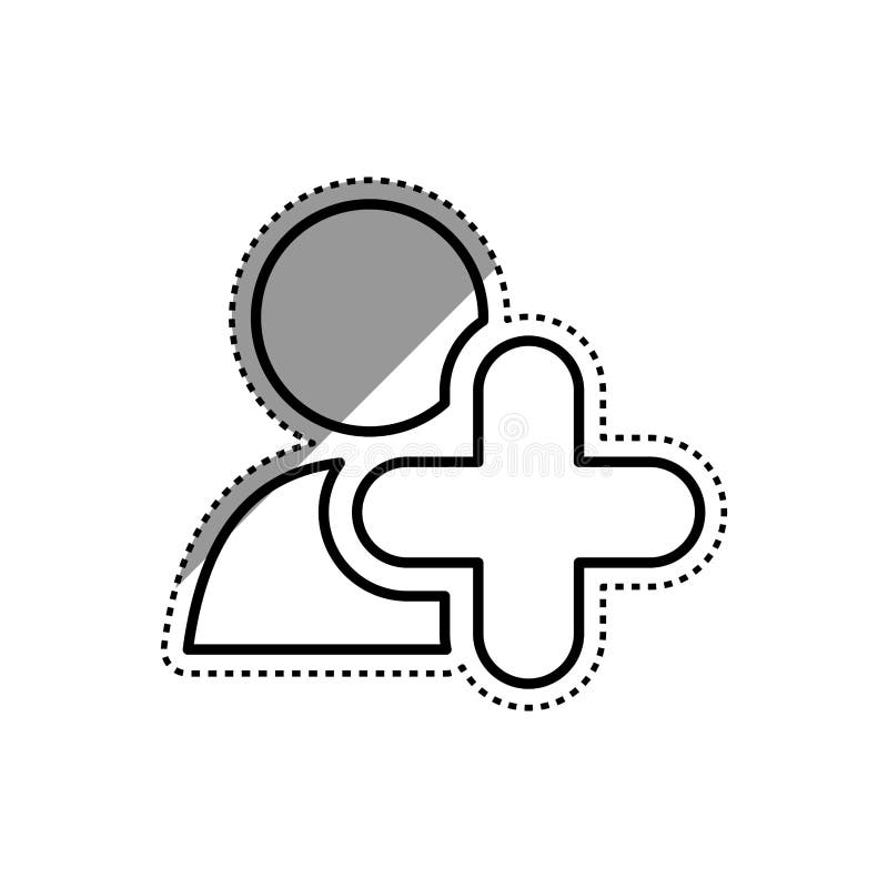 Add people symbol stock illustration. Illustration of person - 86418998