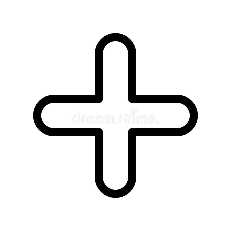 Add, Plus icon stock vector. Illustration of create - 219805488