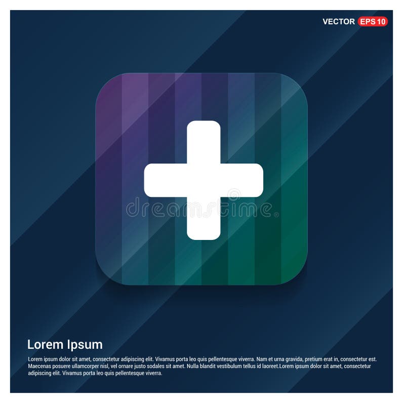 Add Plus icon stock vector. Illustration of white, addition - 122965286