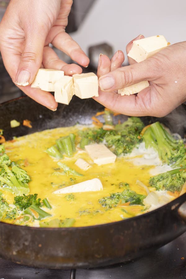 Add Processed Cheese To Puree Soup Stock Photo - Image of lunch, person ...