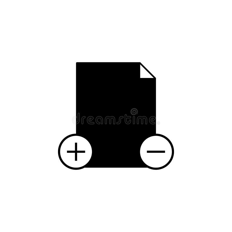 Add and Remove Document Icon. Element of Simple Icon. Premium Quality ...