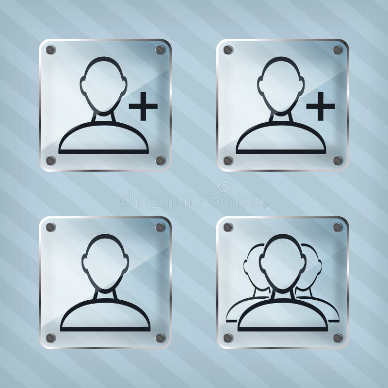 Add Remove User Group Icons Stock Illustrations – 201 Add Remove User ...